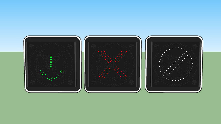 Matrixborden LED (Maatregel:Kruis, pijl , einde elektronisch ...