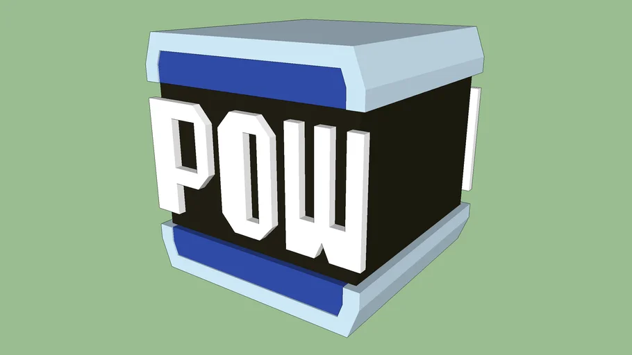 Mario POW Block | 3D Warehouse