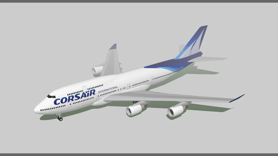 :BASIC: CorsairFly Airlines International Boeing 747-400 {8Mb OMG} | 3D ...