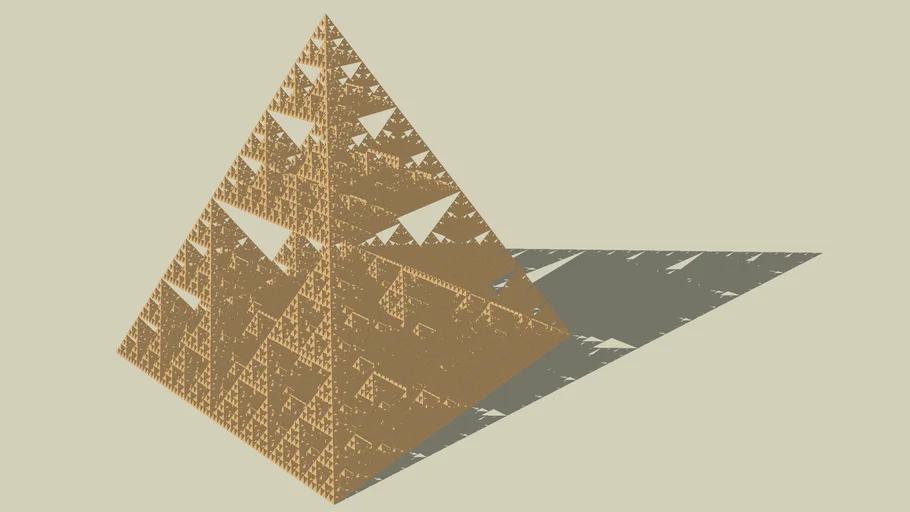 Wooden Sierpinski triangle pyramid | 3D Warehouse