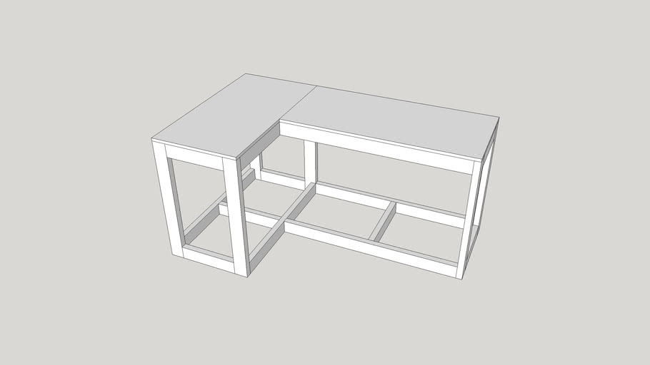 L shape workbench | 3D Warehouse