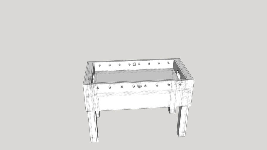 Foosball table (Mesa de pebolim) | 3D Warehouse