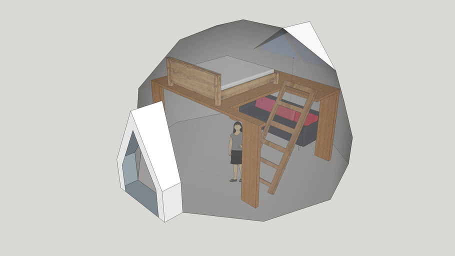 geodesic dome layout | 3D Warehouse