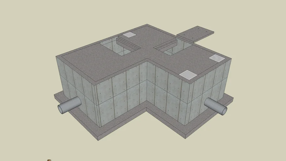 Concrete Water Valve Vault | 3D Warehouse
