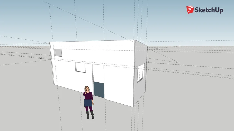 Tiny Home Draft #4014 2.4M x 7.2m | 3D Warehouse