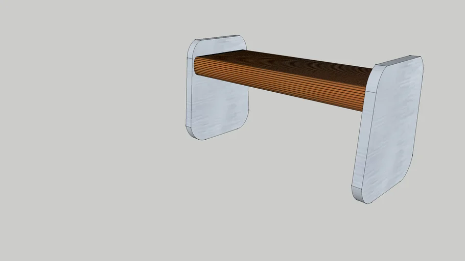 Modern Contemporary Bench | 3D Warehouse