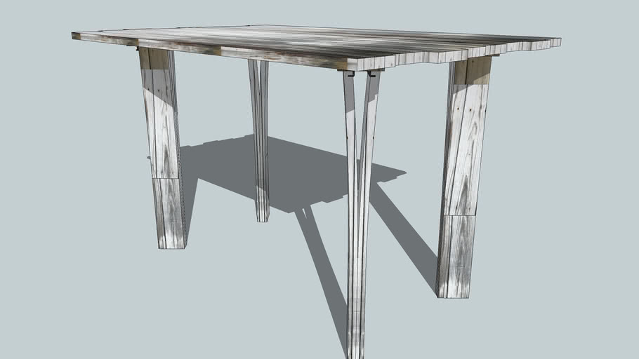 scrap wood table | 3D Warehouse