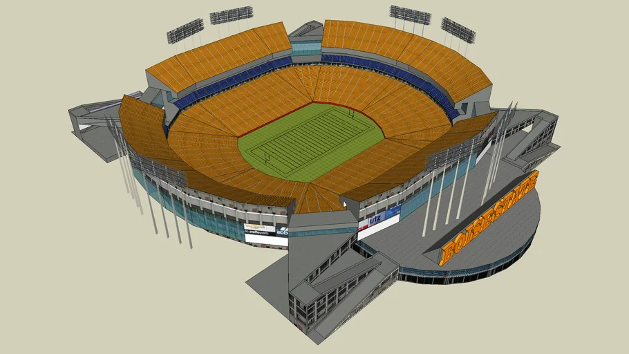 Boise State concept stadium | 3D Warehouse