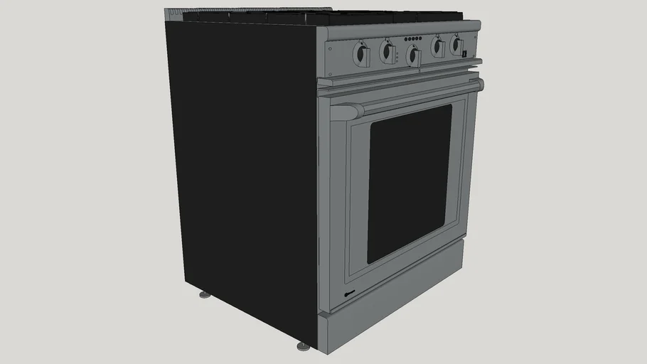 30' Gas Range | 3D Warehouse
