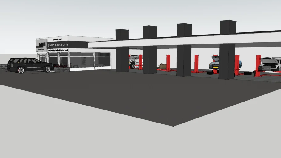 JMP Custom Car Shop(Model #100!!!!) | 3D Warehouse