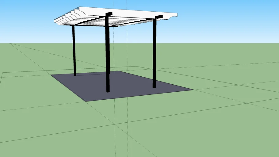 pergola with Climbers | 3D Warehouse