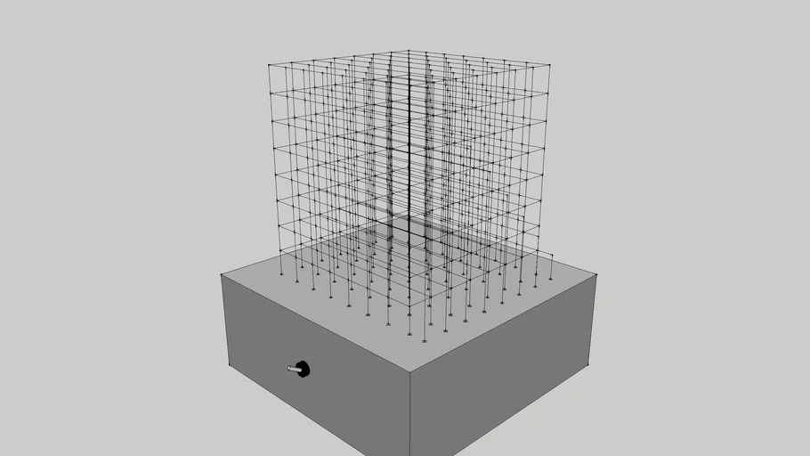 8x8x8 LED cube | 3D Warehouse