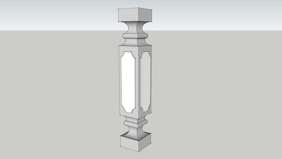 កូនក្រឡឹងបង្កាន់ដៃ/Railing Column | 3D Warehouse