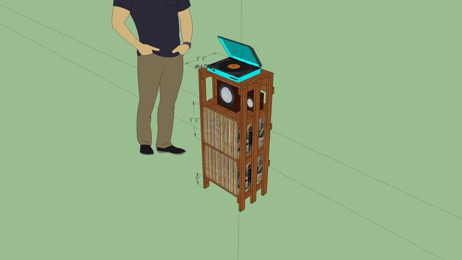 Record player stand | 3D Warehouse