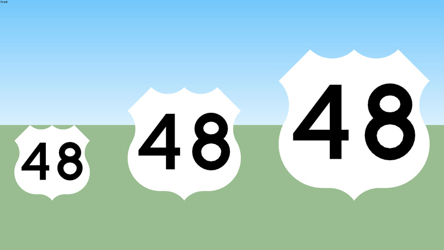 U.S. 48 Sign | 3D Warehouse