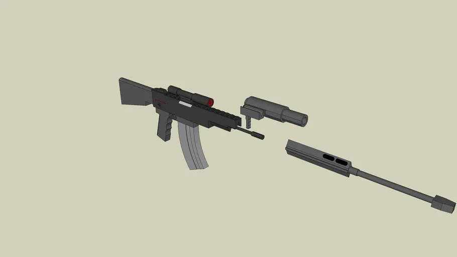 LX-29 Mk. 19 All Purpose Assault Rifle | 3D Warehouse