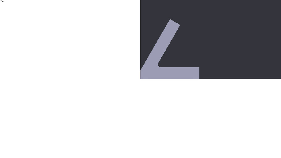 Angular section 60° - 100 x 101.5 x 600 mm | 3D Warehouse