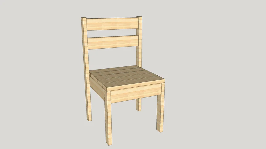 Farmhouse Style Children's Chair | 3D Warehouse