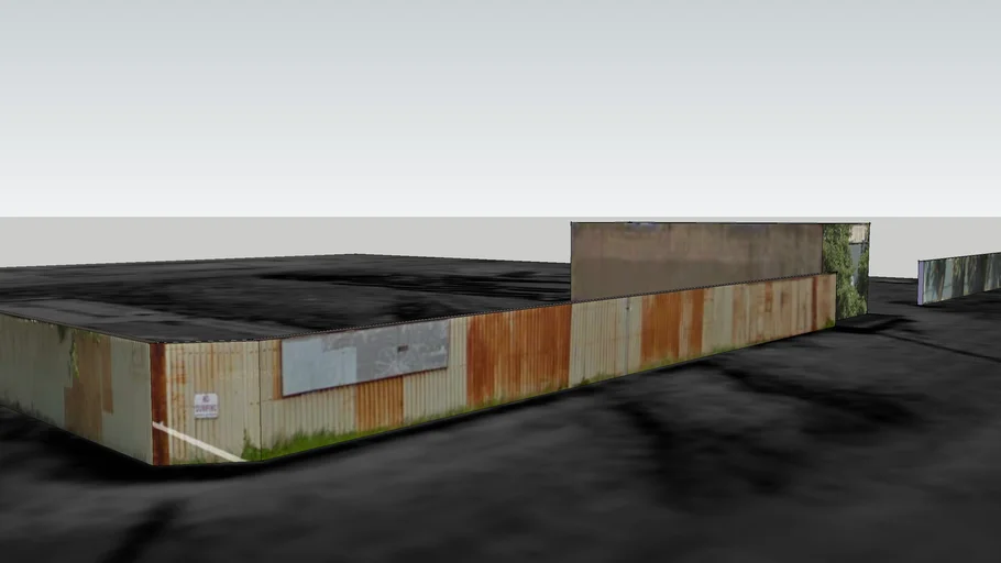 Scrap Yards Building and Fence | 3D Warehouse