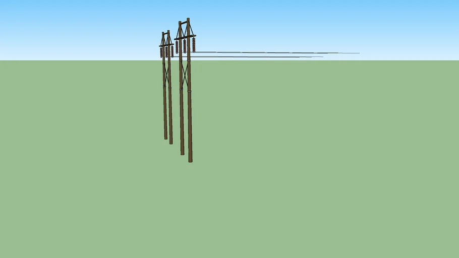 More H Frame Electrical towers | 3D Warehouse