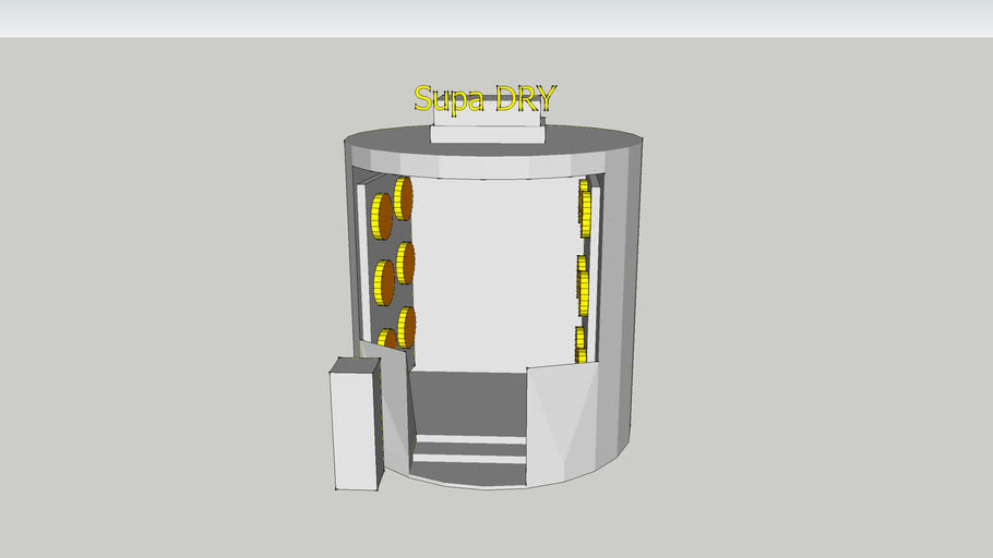 Drying machine for theme parks or swimming pools | 3D Warehouse