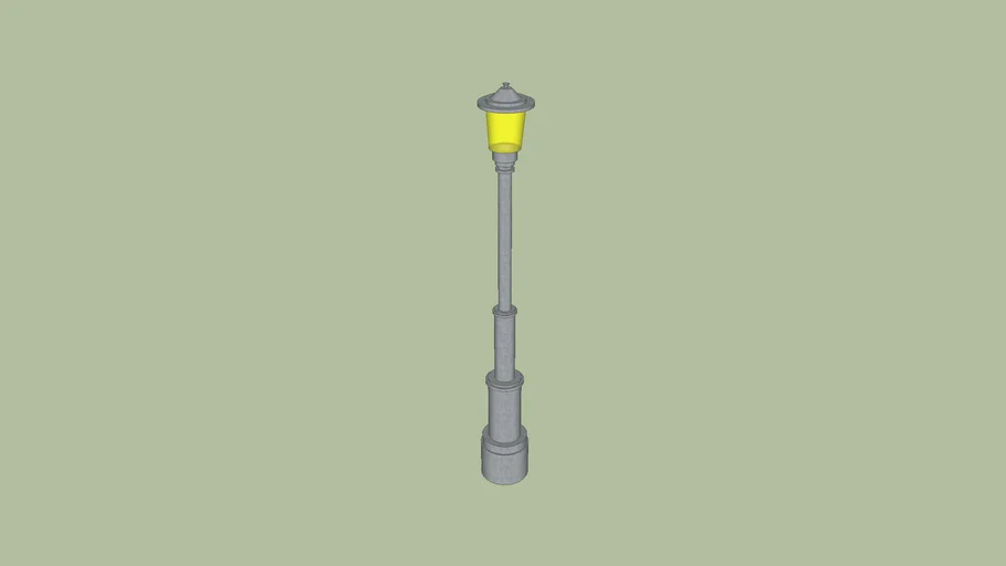 Low-poly street lamp | 3D Warehouse