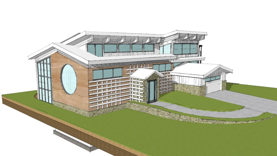 Rammed Earth 2-3 Bedroom Home V3 | 3D Warehouse