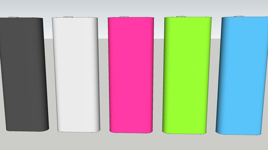 Apple iPod Shuffle 3rd Gen (New Colours) | 3D Warehouse