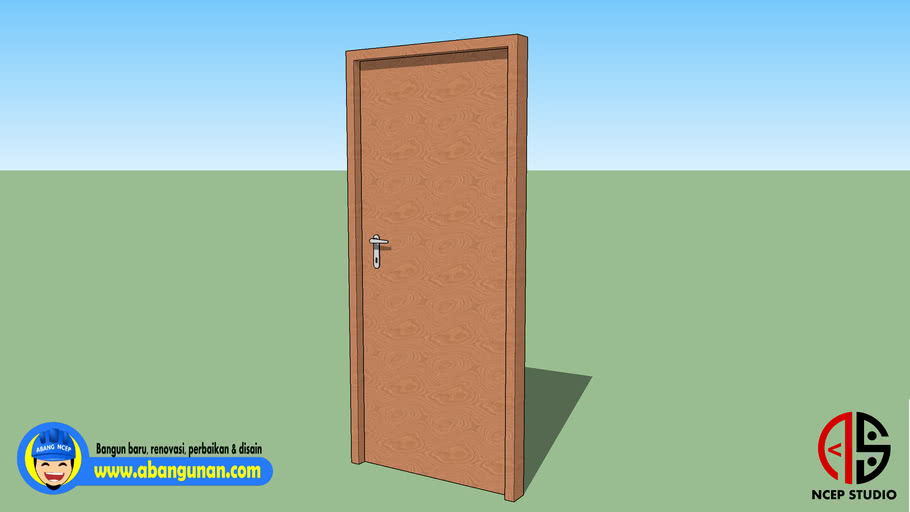 Model Dasar Pintu Kayu 01-NC | 3D Warehouse