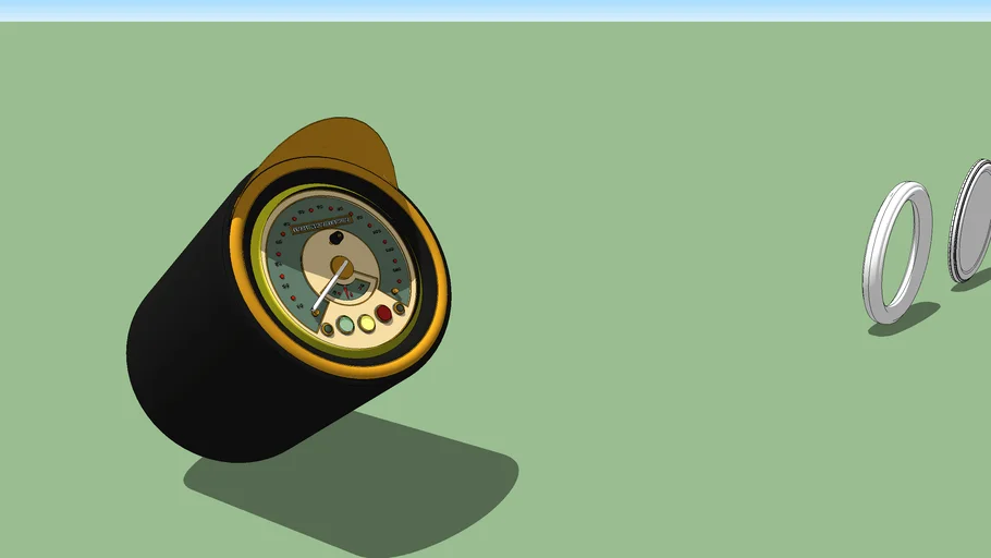 Classic styled speedometer. | 3D Warehouse
