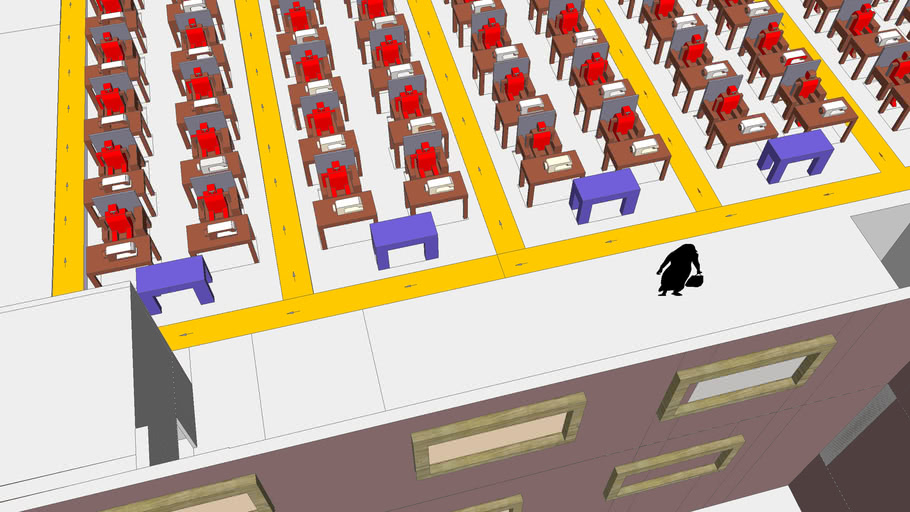 Garment Industry 3D Full Industry With all the Machineries | 3D Warehouse