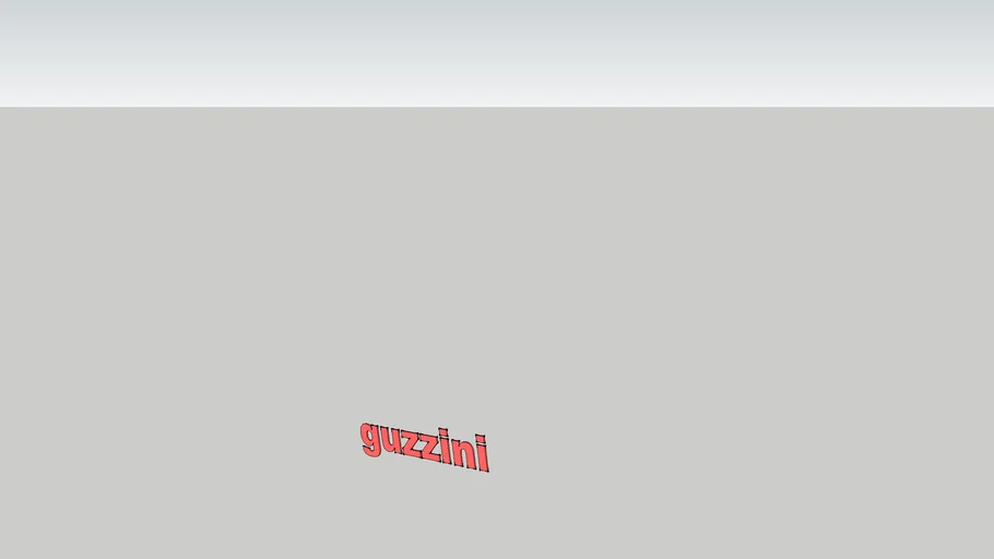 3D text guzzini | 3D Warehouse