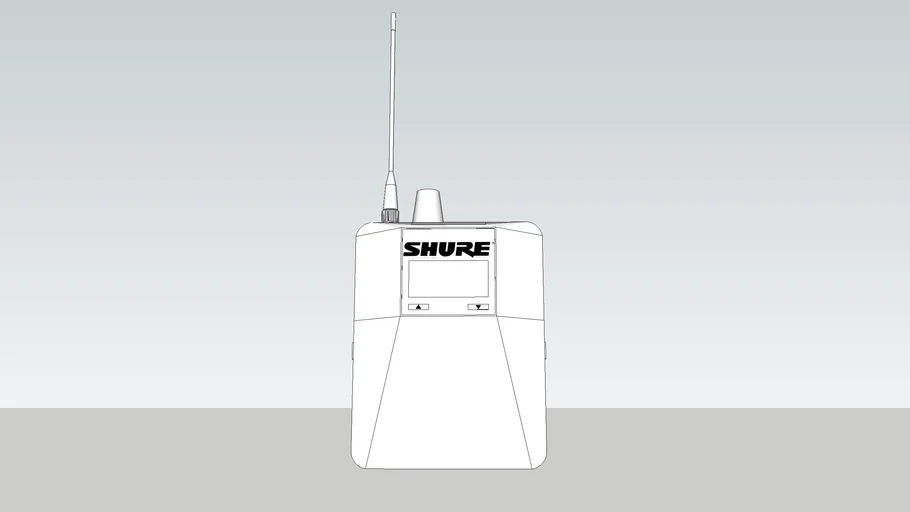 P9RA SHURE BODYPACK | 3D Warehouse