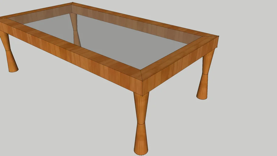 Wooden Coffee Table | 3D Warehouse