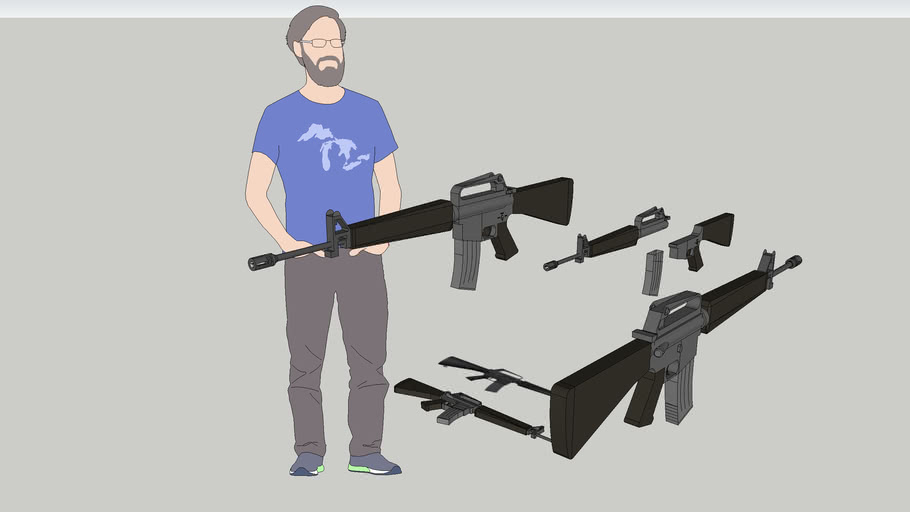 M16 Assault Rifle , Colt USA | 3D Warehouse