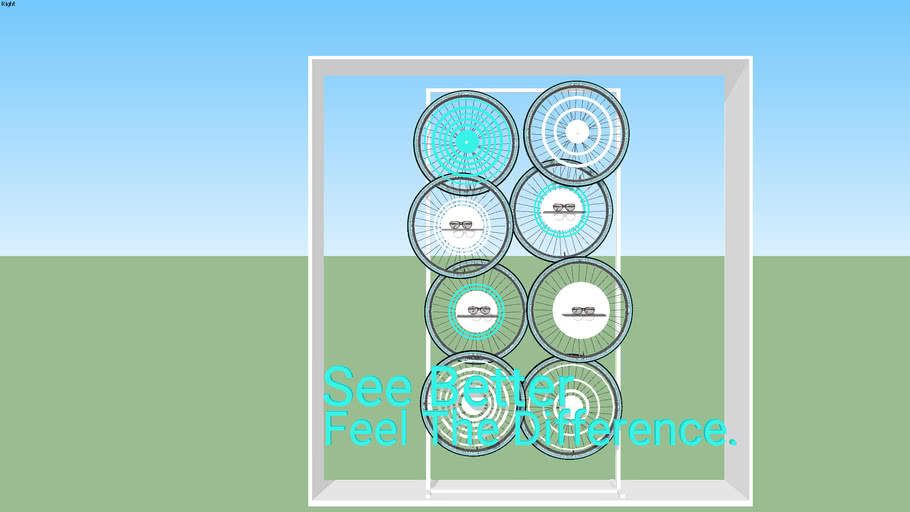 Window Display Design Cycle tyres | 3D Warehouse
