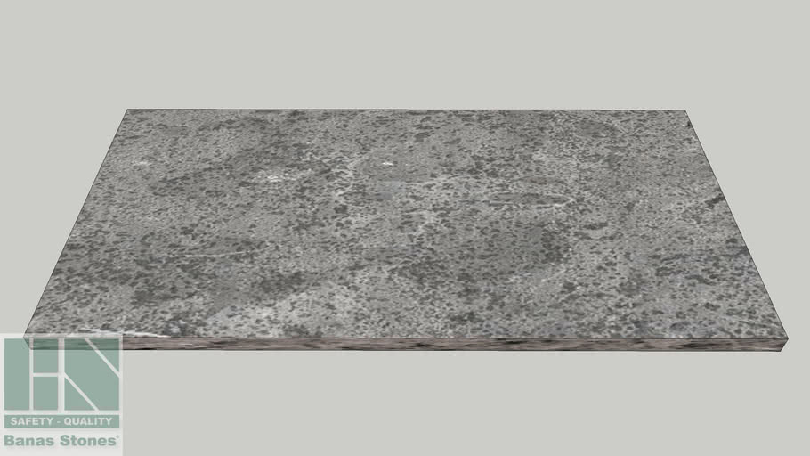 Banas Stones Natural Jumbo Slabs - 36' x 72' - Silver Grey | 3D Warehouse