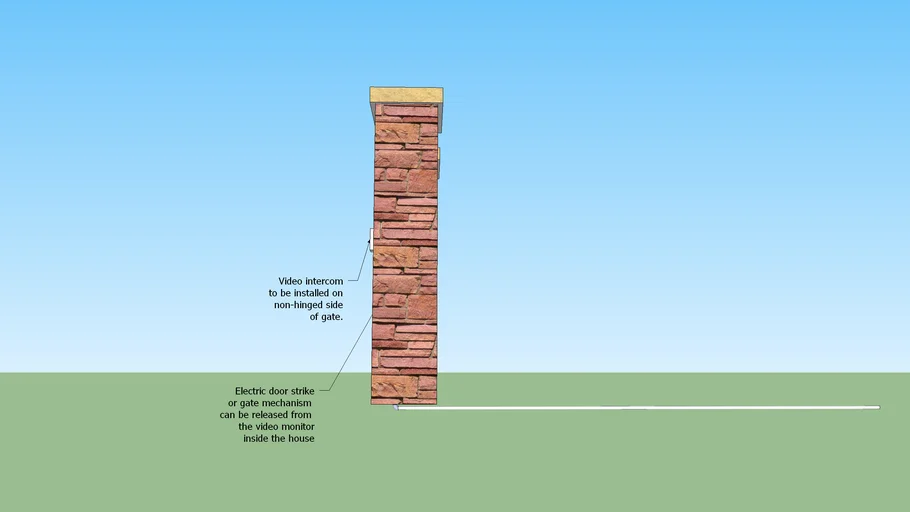 Gate Video INtercom | 3D Warehouse