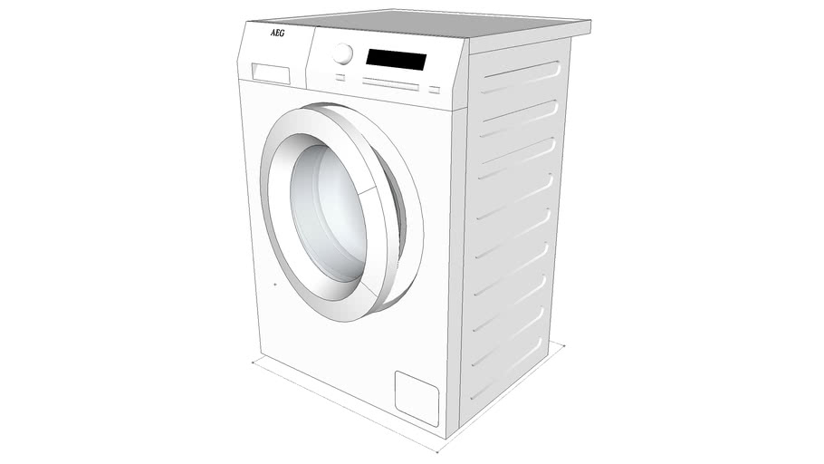 washing machine AEG | 3D Warehouse