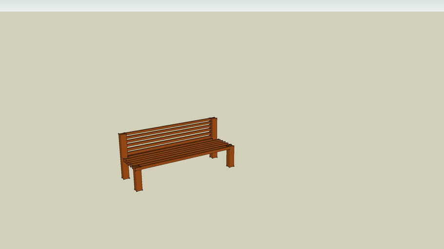 Park Bench | 3D Warehouse
