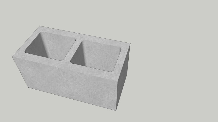 CMU Typical Double End 8'x16'x8' | 3D Warehouse