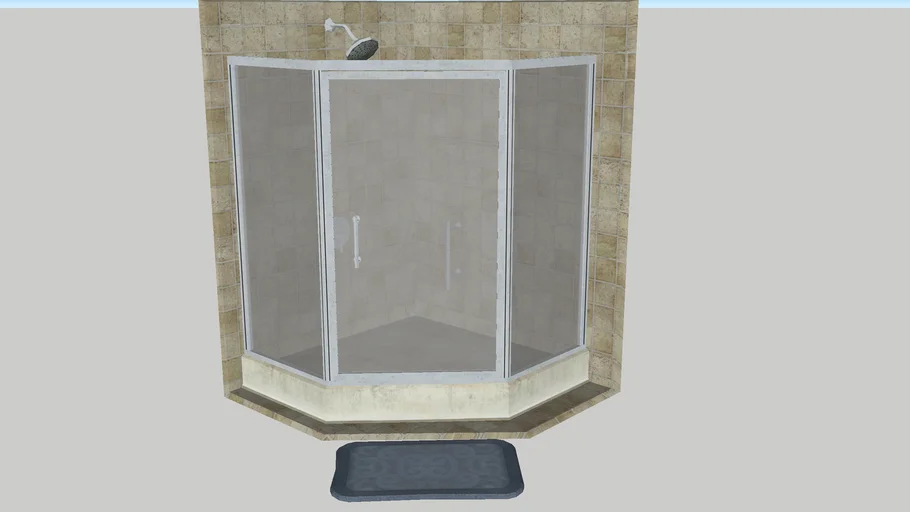 Corner shower | 3D Warehouse