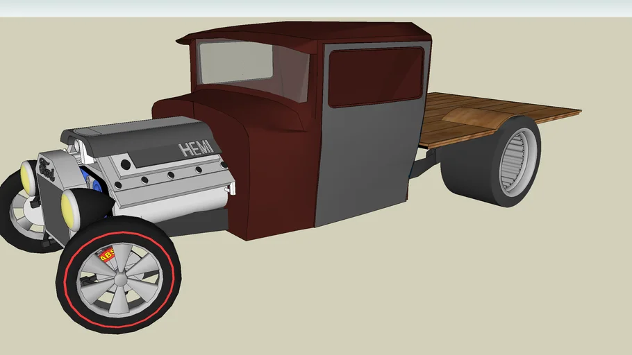 Ford Model T (Drag Car) | 3D Warehouse