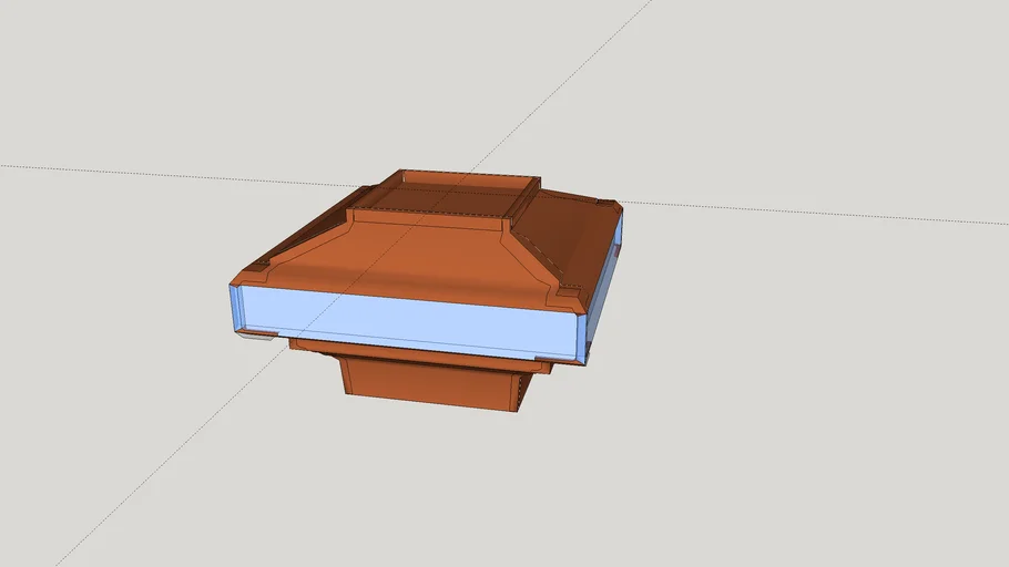 Deck Post Top Light | 3D Warehouse