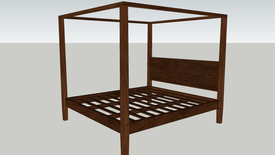 Bed 4 Post.skp | 3D Warehouse
