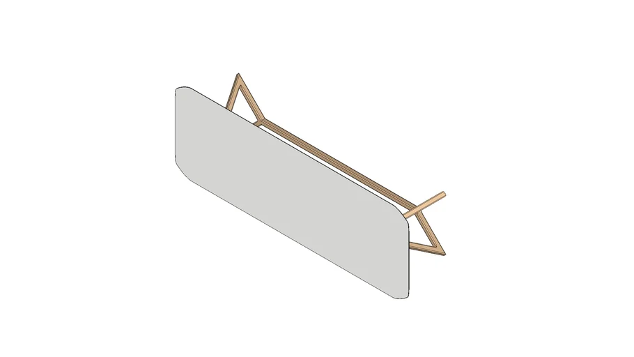 Mesa de Jantar Zyv corian (350x120) - Aristeu Pires | 3D Warehouse