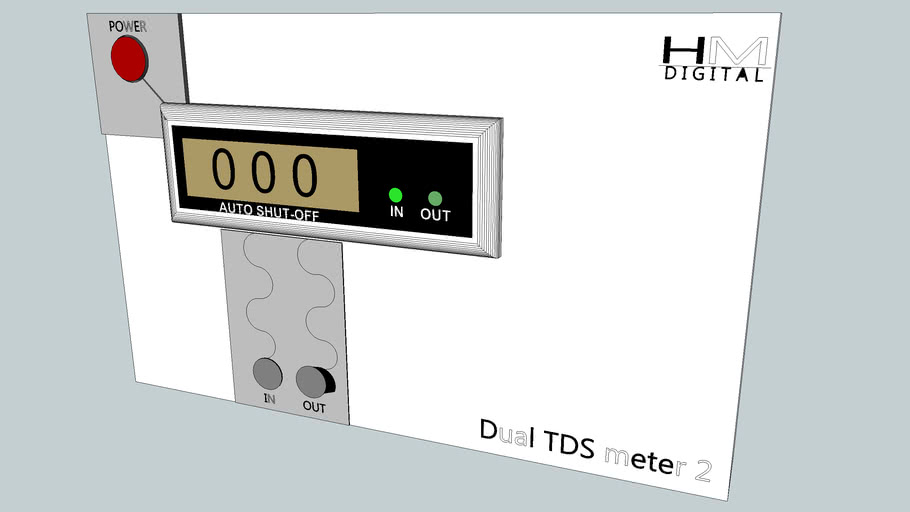 Deluxe Dual Inline TDS Meter DM-2 HM Digital | 3D Warehouse