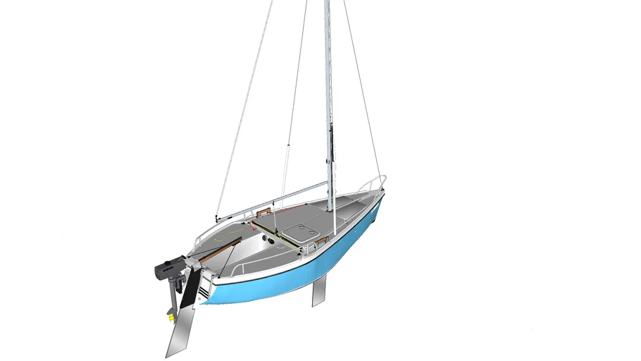 14' Racing Sailboat 1977 | 3D Warehouse