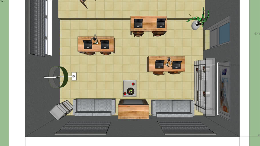 Training class, office. | 3D Warehouse