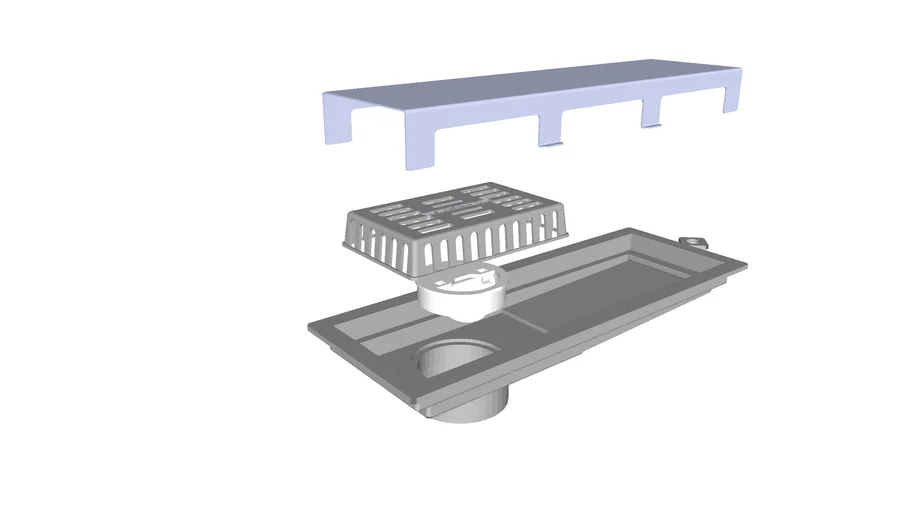 Ralo Linear Elleve - Tiny Tampa Inox | 3D Warehouse